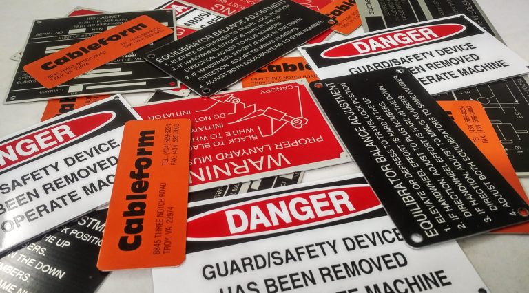 Engraved Signs Plastic Nameplates Plastic Tags Custom Engraved Signs