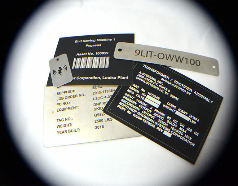 Custom Laser Engraved Asset Labels - MetalTagMaker.com